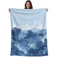 Abstract Pine Trees Blanket Soft Cozy Warm Throw Blanket for Couch ...