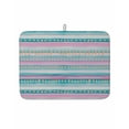 Abstract Pink Green Gradient Lines Dish Drying Mats for Kitchen Counter ...