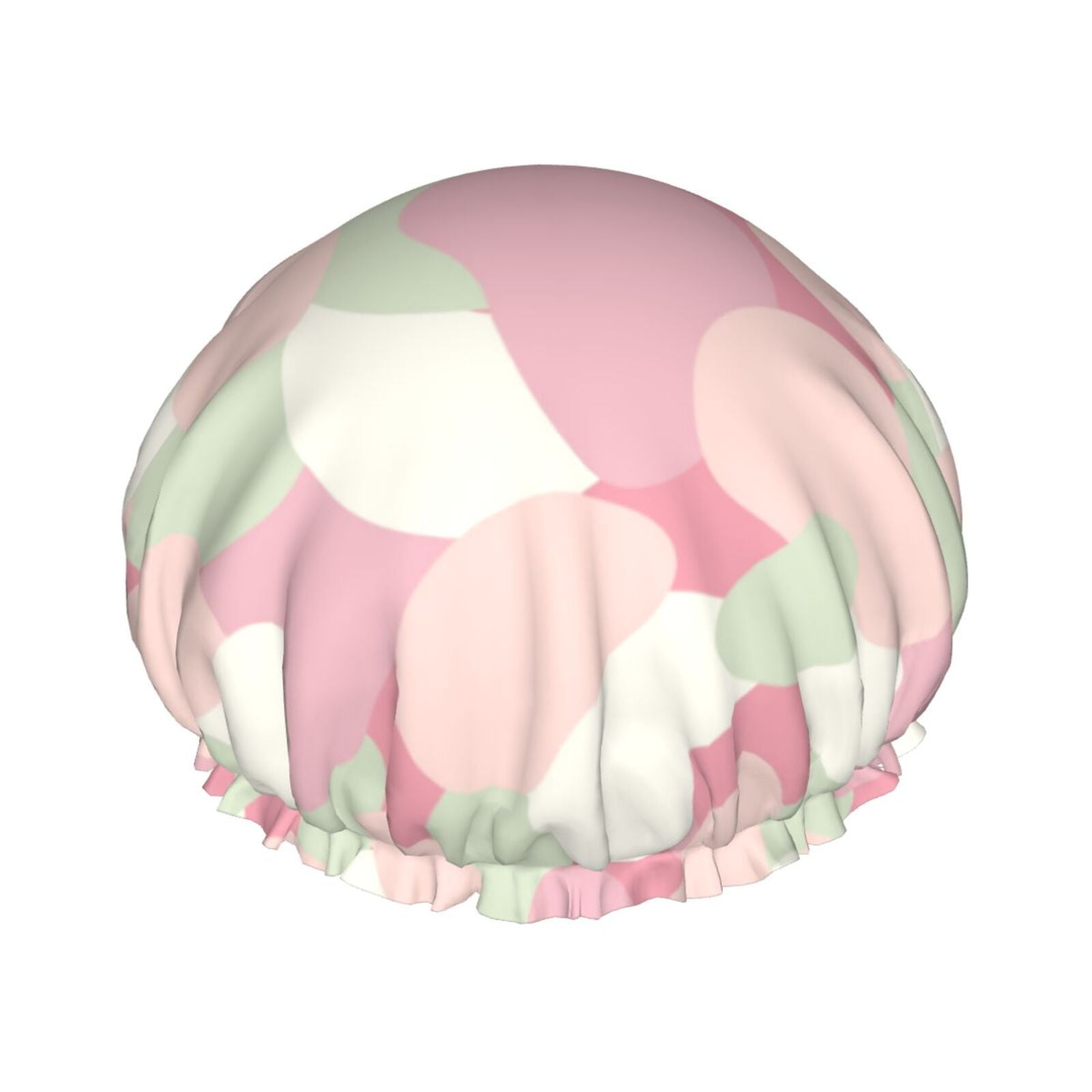 Abstract Pink Purple Camouflage Shower Cap for Women, Double Waterproof ...