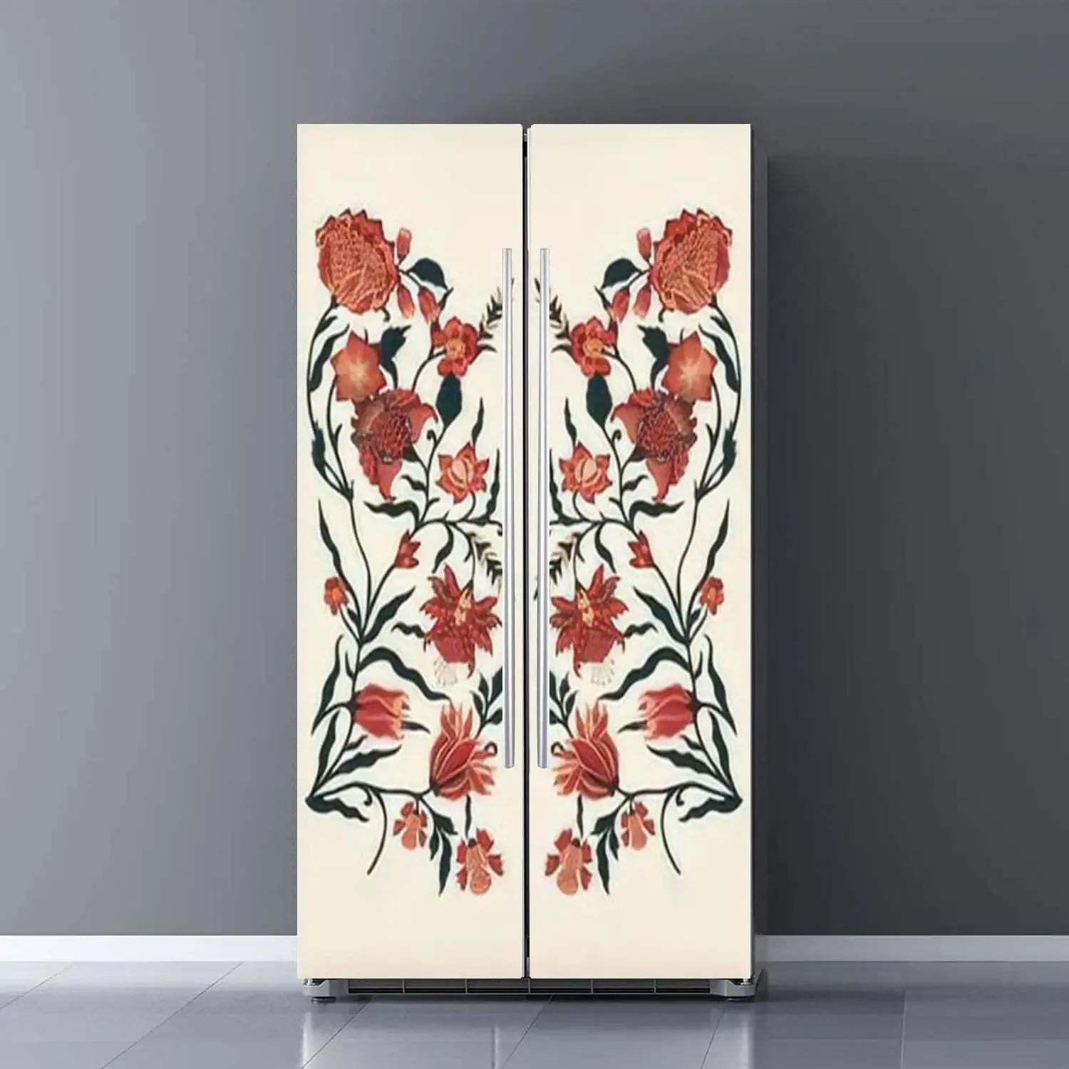 Abstract Pink Violet Refrigerator Sticker Self Adhesive Watercolor ...