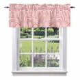 Abstract Pink Waves Valances for Windows Art Boho Marble Swirls ...