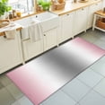 Abstract Pink White Gray Gradient Rectangle Rug 2'x6' Minimalist Ombre ...