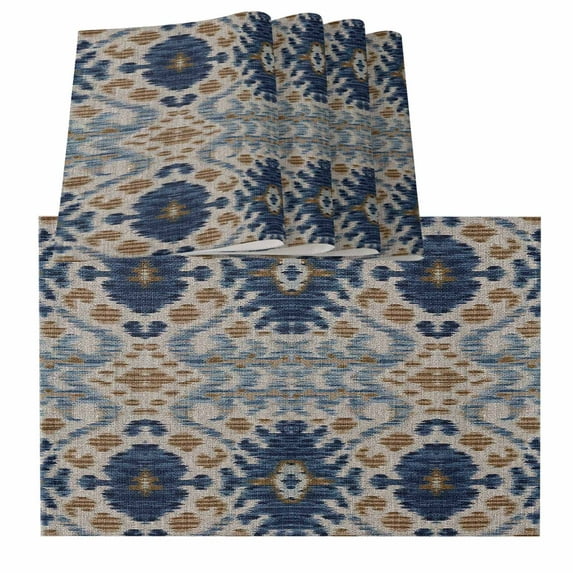 Abstract, Placemats for Dinning Table Set of 6, Contemporary Minimalist ...