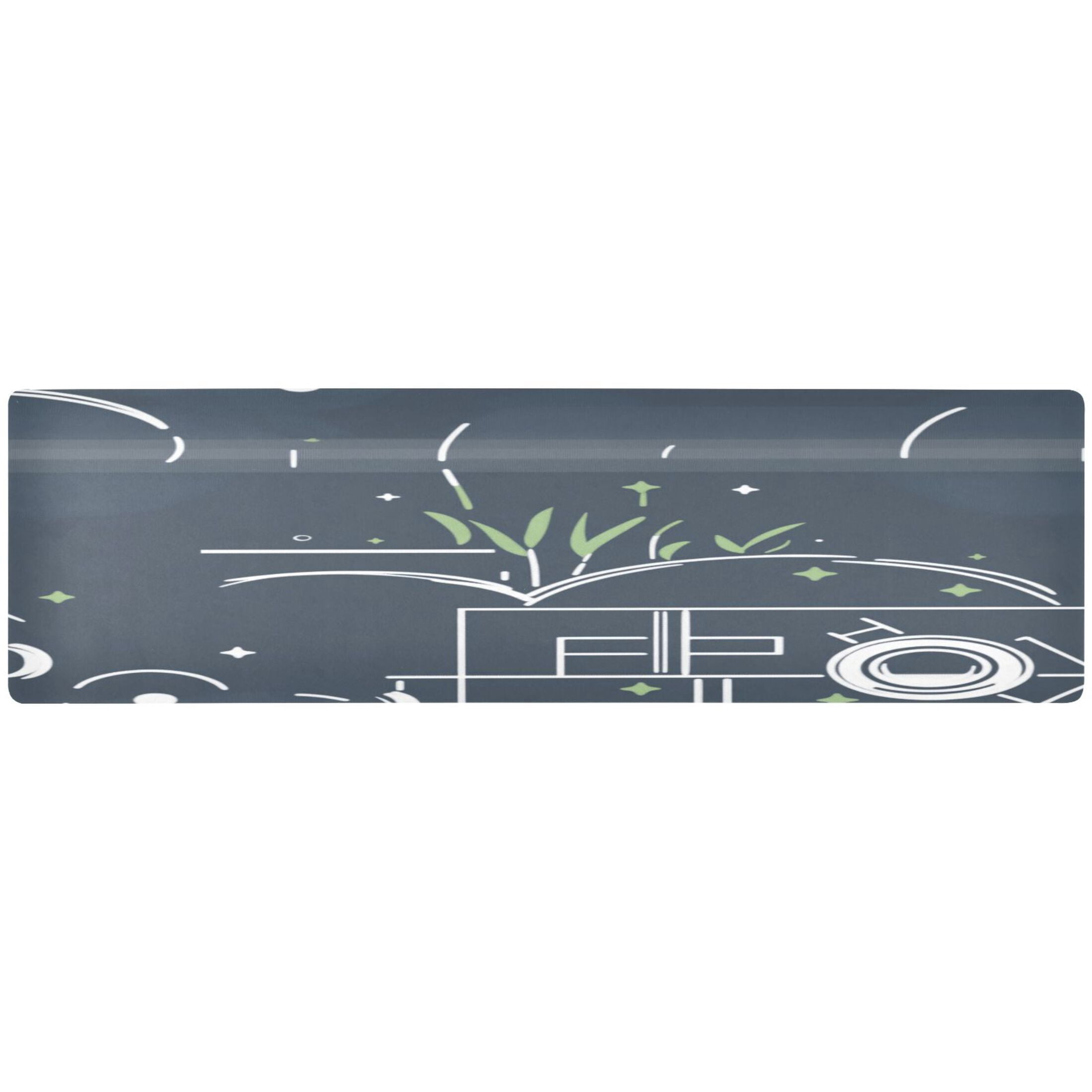 Abstract Plant Growth Extra Long Heat Resistant Pot Mat with Non Slip ...