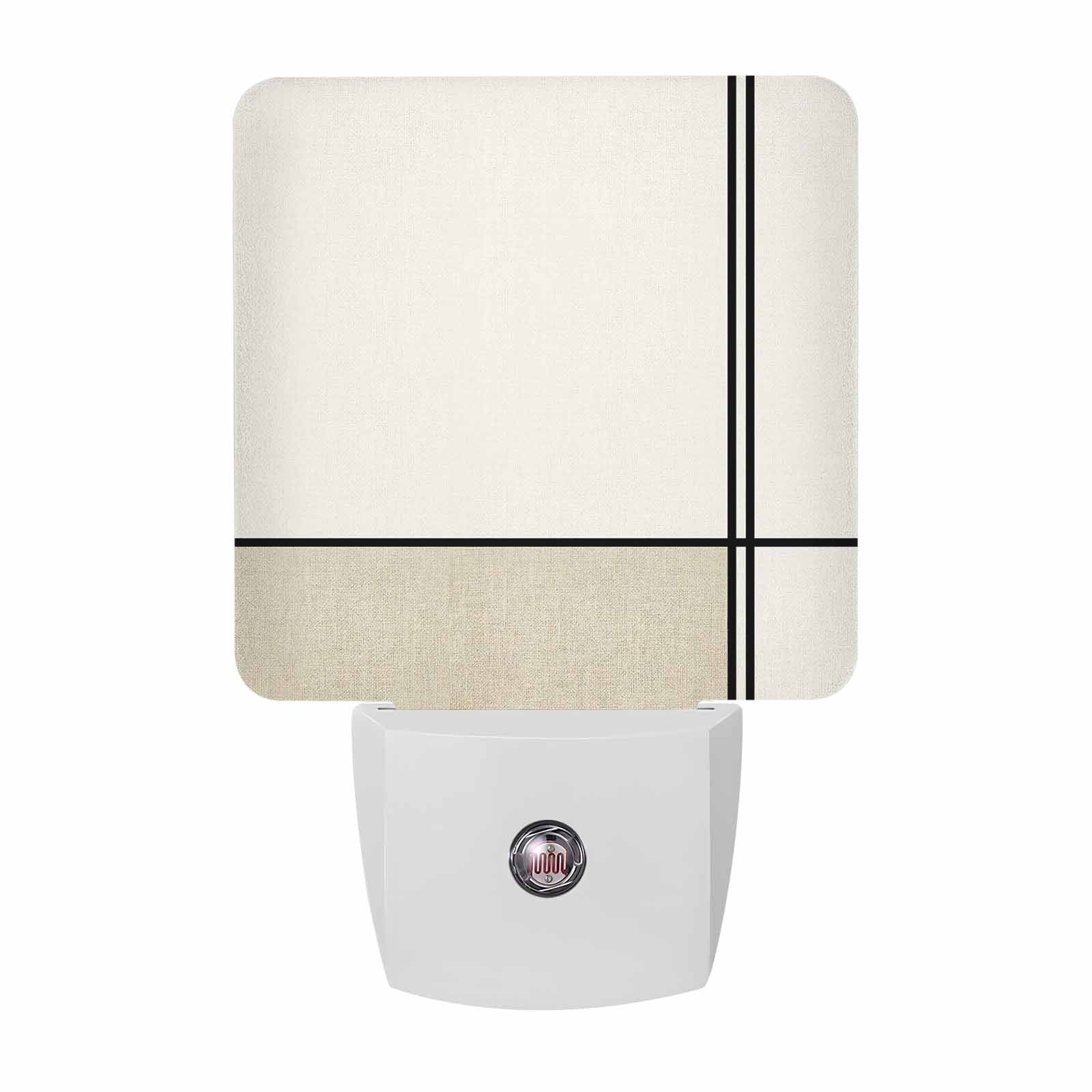 Abstract Plug-in LED Night Lights Modern Vintage Stripes Lines Auto ...