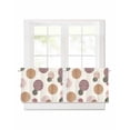 Abstract Polka Dot Geometric Short Blackout Curtains 24 Inch Long ...
