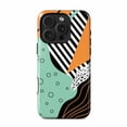 Abstract Polka Dot Tough Phone Case for iPhone 17 16 15 14 13 12 11 Pro ...