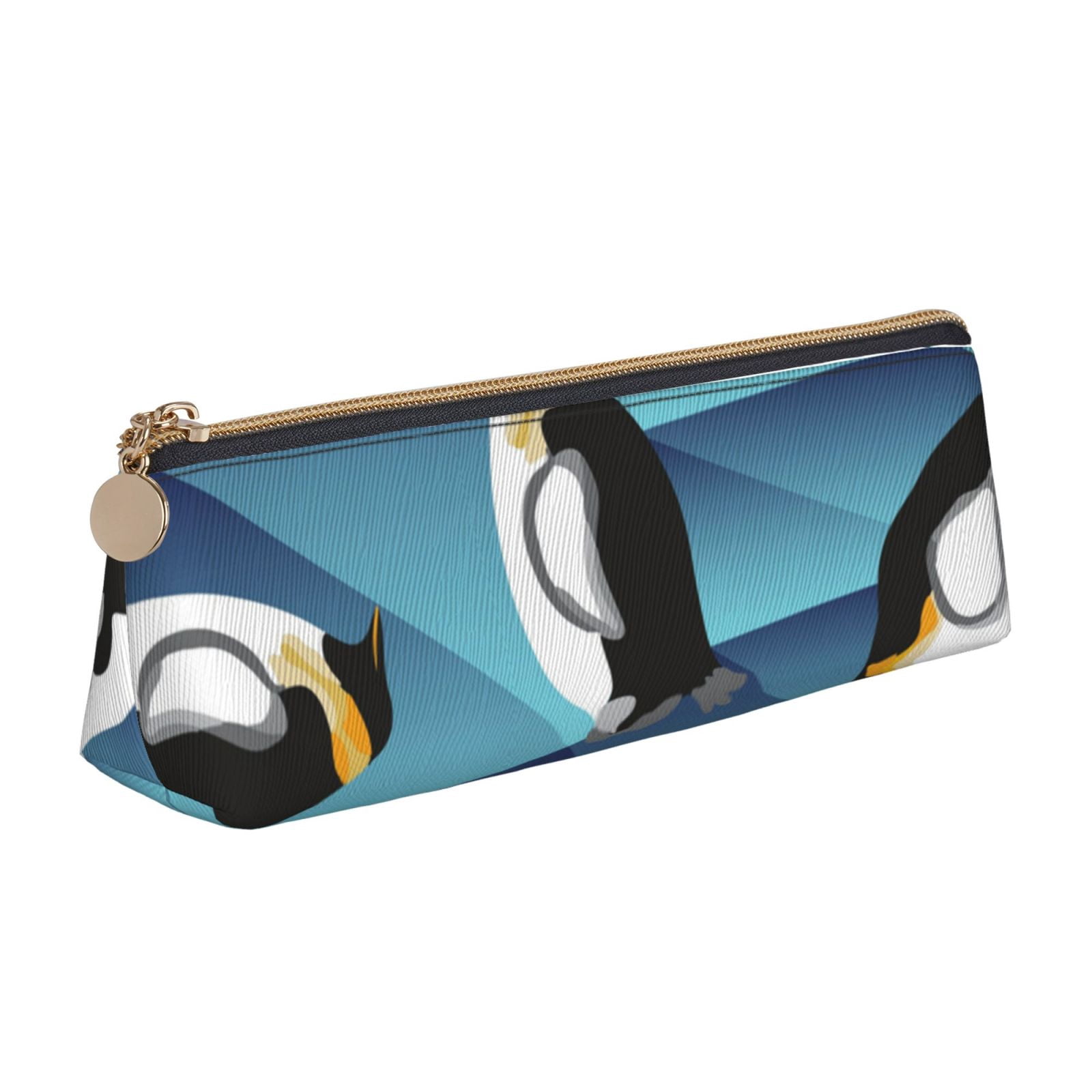 Abstract Polygon Penguin Pencil Pouch Triangle Pen Case Portable ...