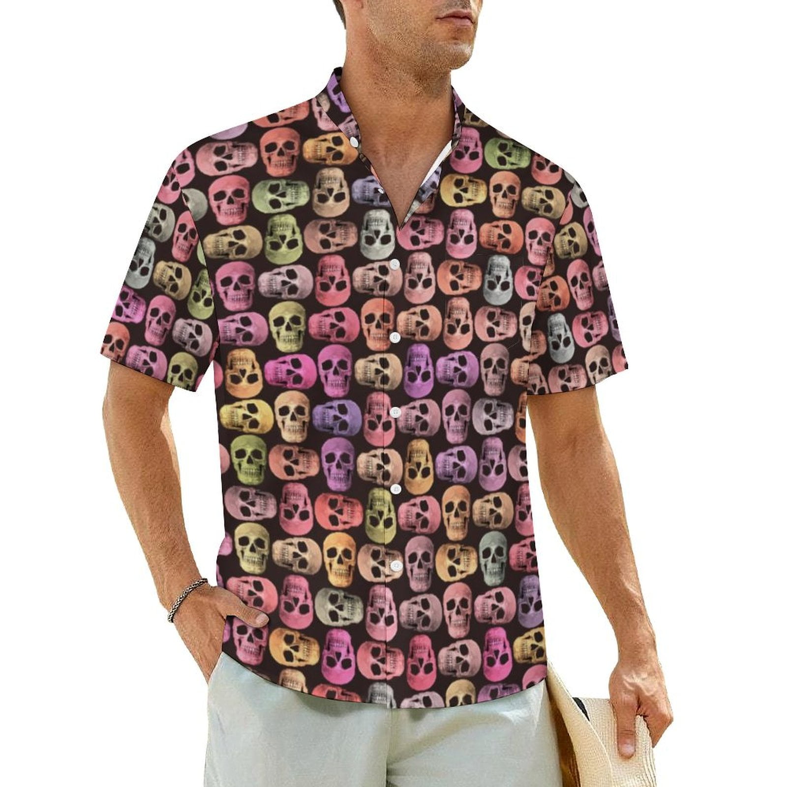 Abstract Pop Art Vacation Shirt Kandinsky Pattern Hawaiian Casual ...