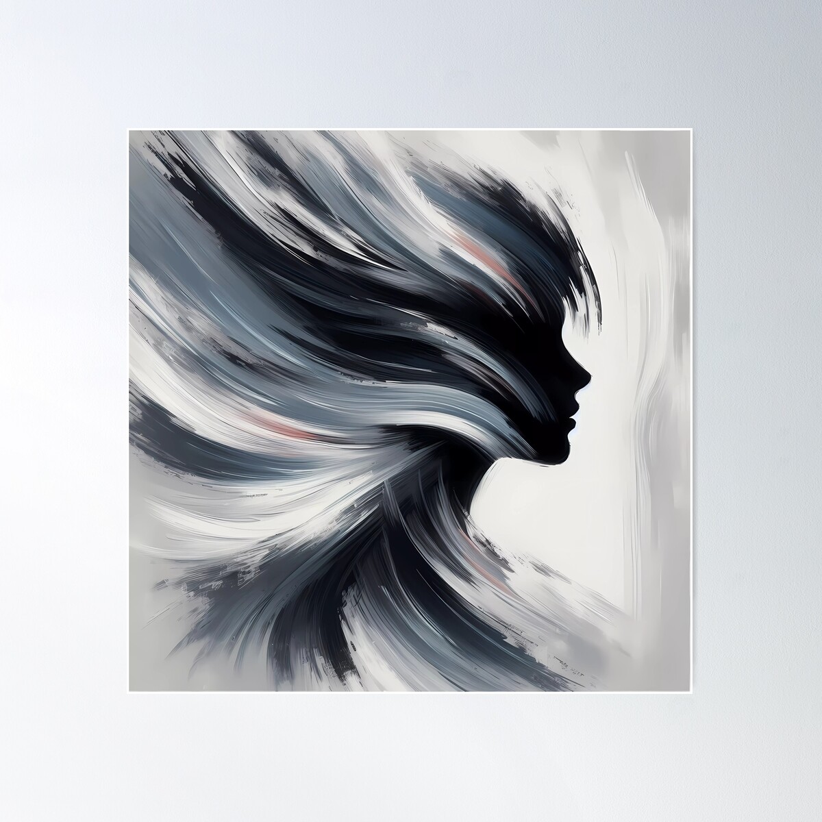 Abstract Portrait Poster Wall Art, Modern Wall Decor For Living Room ...