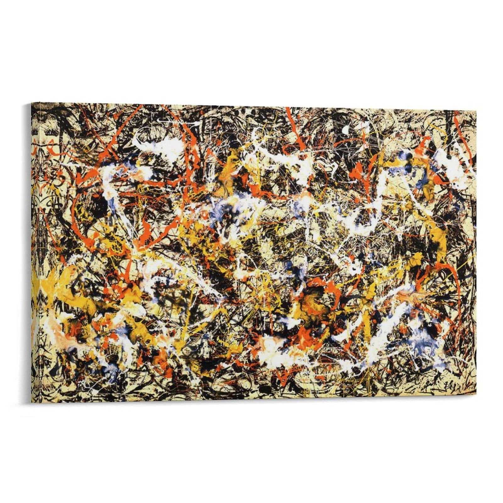 Abstract Poster by American Painter Jackson Pollock (7) Canvas Wall Art ...