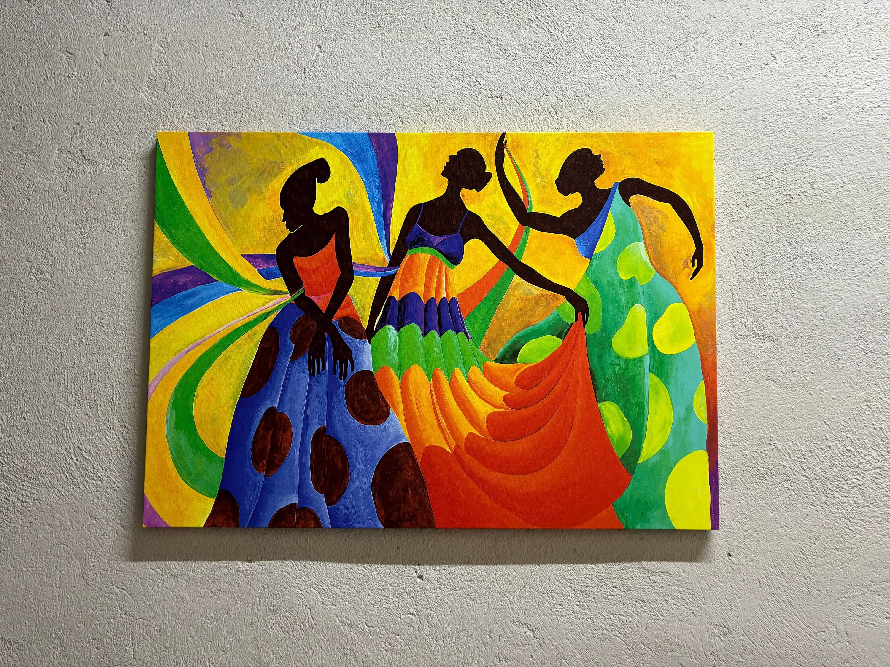 Abstract Poster, Ethnic Art Canvas, African Women Canvas Art, African ...
