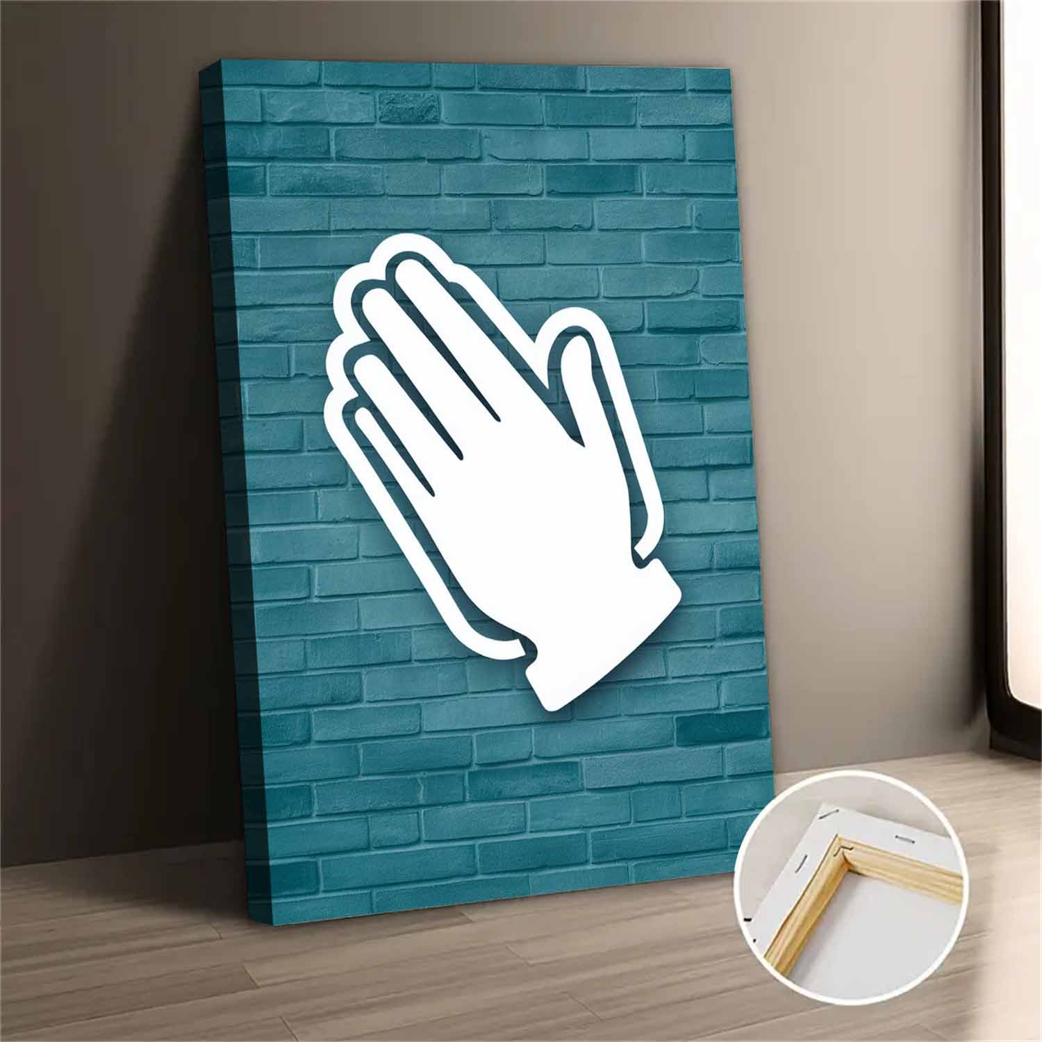 Abstract Praying Hands Canvas Wall Art Print For Bedroom - Walmart.com