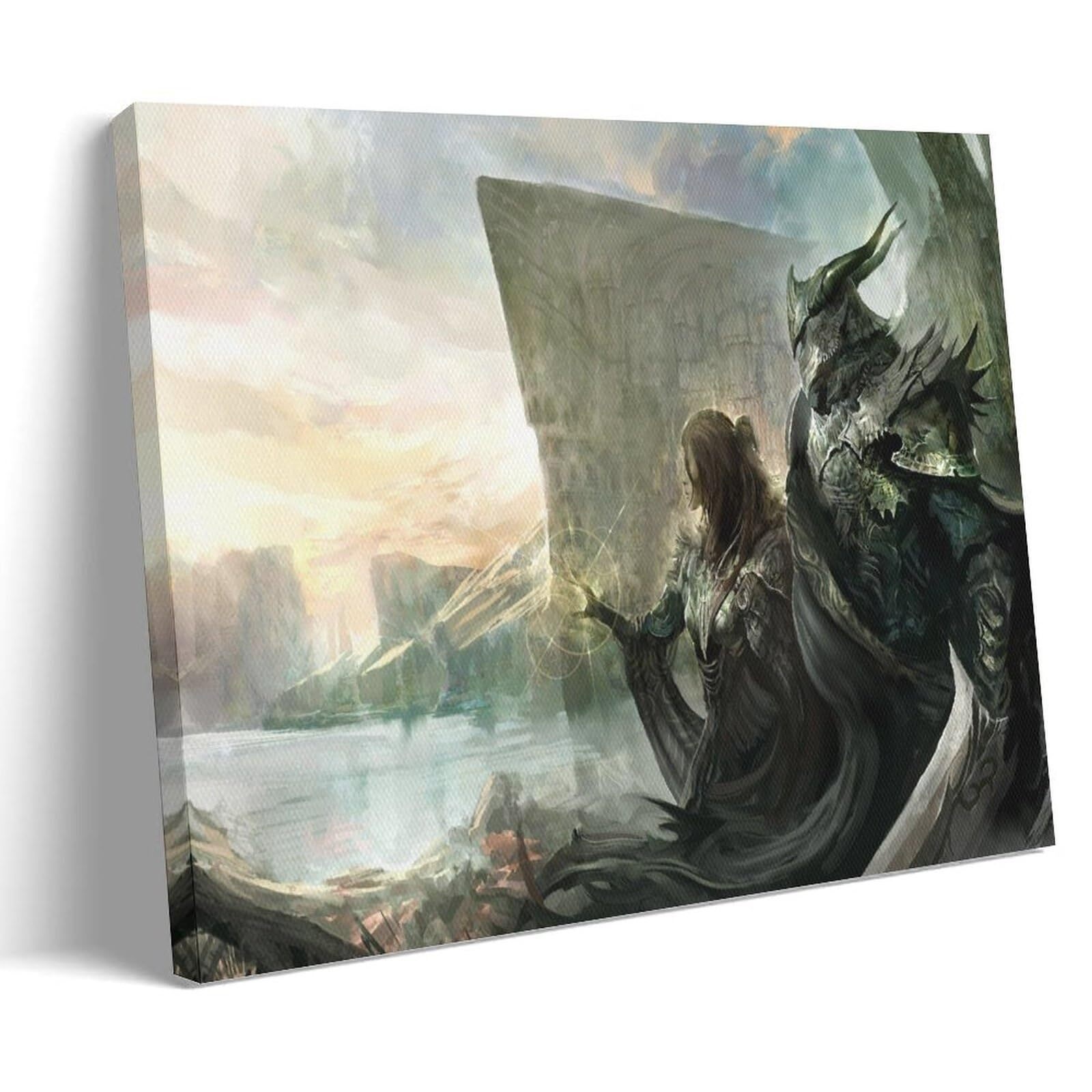 Abstract Princess Gothic Sword Canvas (5) Wall Art Deco Posters Canvas ...
