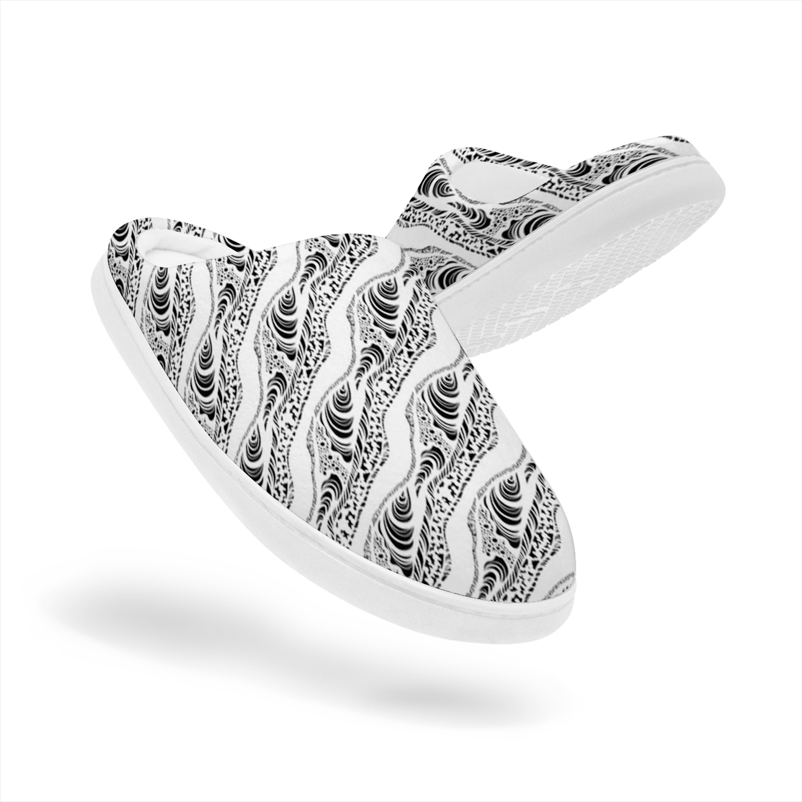 Abstract Print,Womens Cozy Scuff Slippers Slip On,Animal Skin Pattern ...