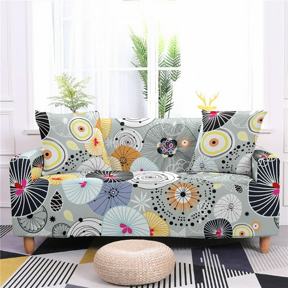 Abstract Printing Sofa Cover Stretch Couch Cover Sofa for Living Room ...