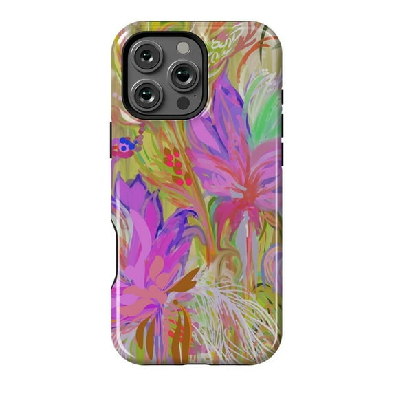 Abstract Protea Flowers Modern Art Phone Case for iPhone 17 16 15 14 13 ...