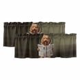 Abstract Puppy Valances for Windows, Decorative Rod Pocket Window ...