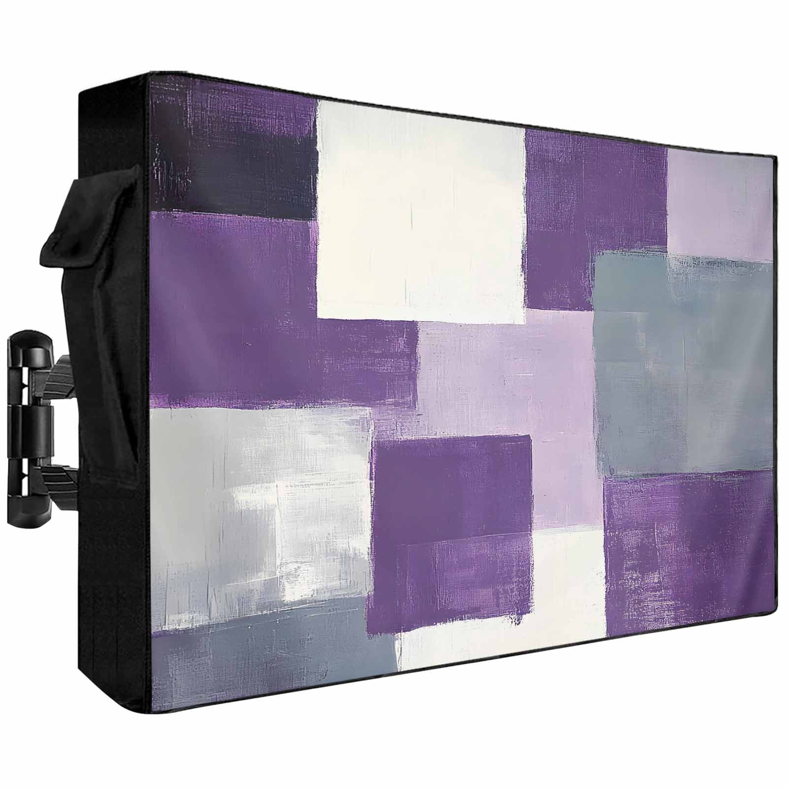 Abstract Purple Outdoor TV Cover 48 to 50 inch White Gray Gradient ...