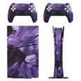 Abstract, Purple, Paint Brush Console Skin Bundle for PS5 Pro Slim Disc ...
