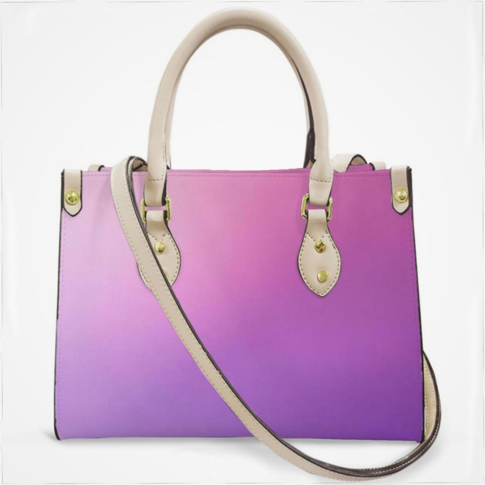 Abstract Purple Pink Gradient Cross Body Bags For Women Small Leather ...