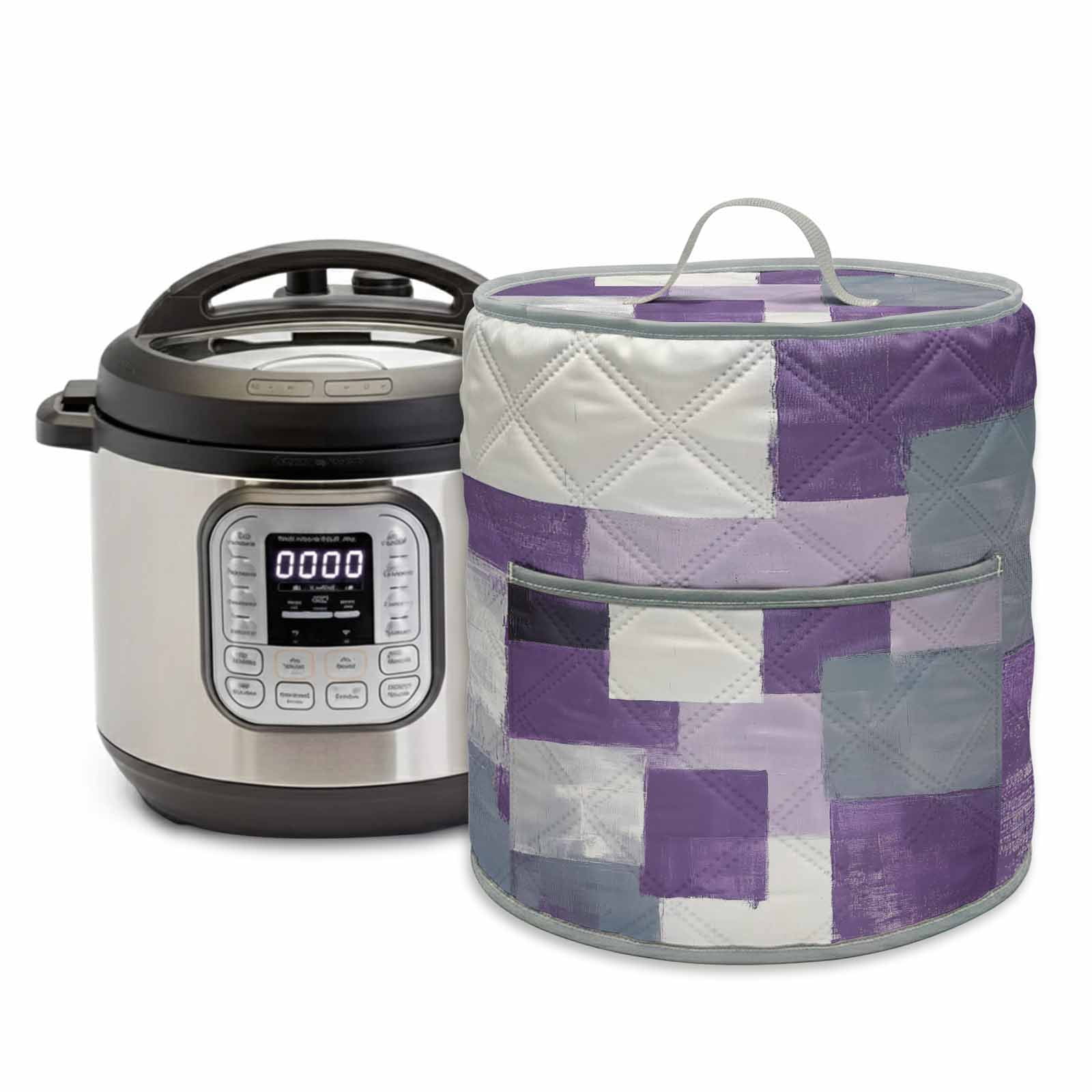 Abstract Purple Pressure Cooker Cover White Gray Gradient Graffiti ...