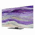 Abstract Purple TV Dust Cover 43 Inch, Gradient Beach Ocean Wave Oil ...