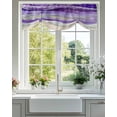 Abstract Purple Tie Up Valances Curtain, Adjustable Kitchen Gradient ...