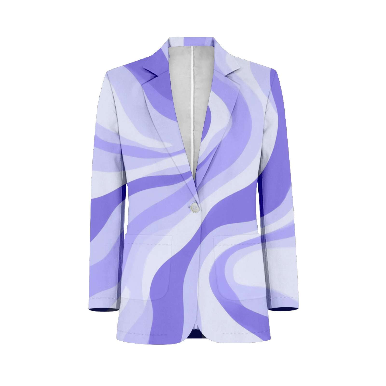 Abstract Purple Wavy Pattern Design Mens Suits Shawl Collar Slim Fit ...