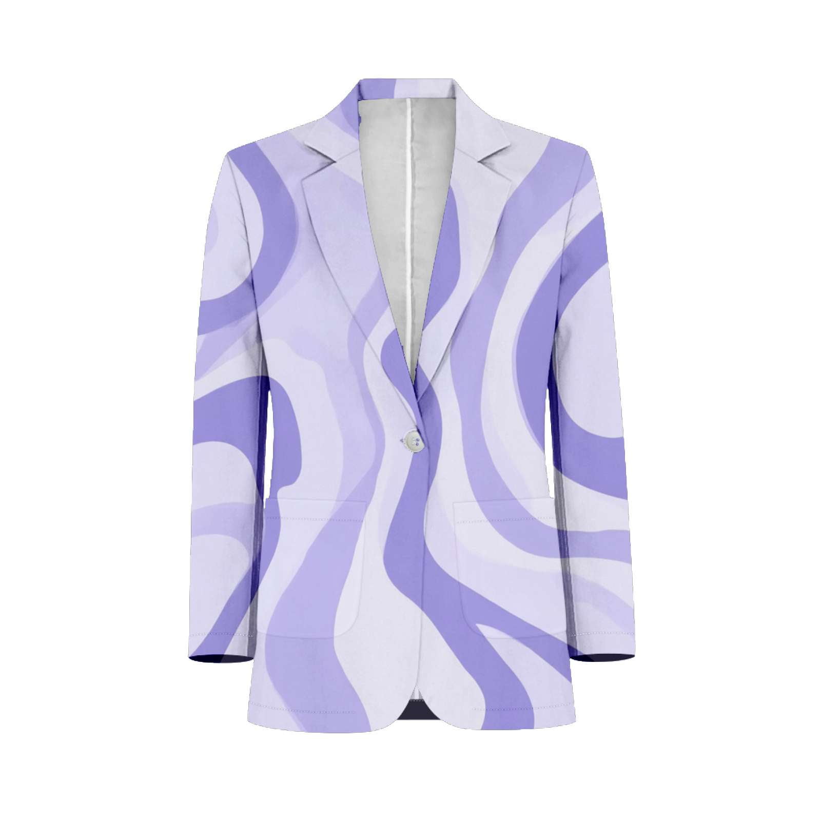 Abstract Purple Wavy Pattern Design Mens Suits Shawl Collar Slim Fit ...