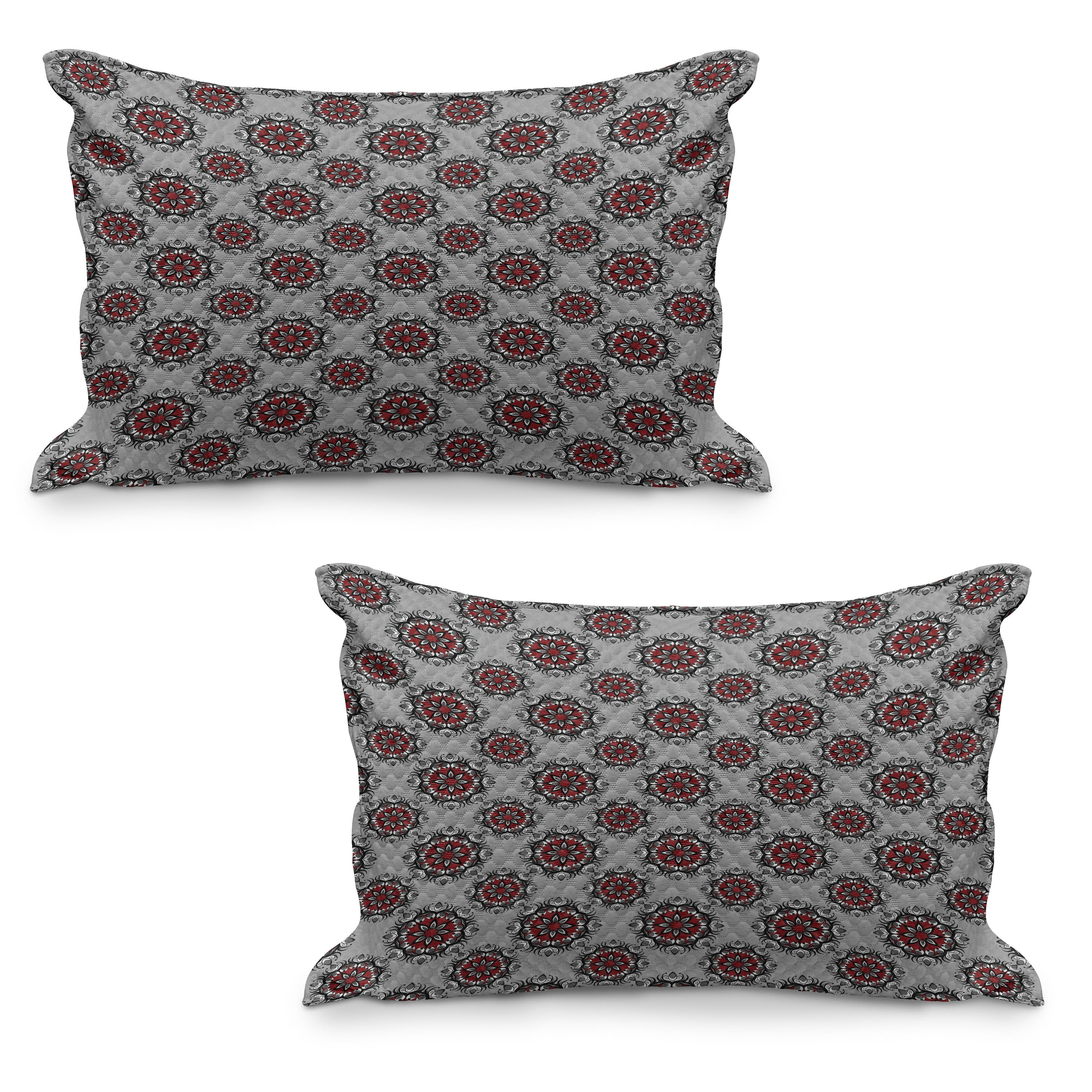 Abstract Quilted Pillowcover Set of 2, Persian Moroccan Middle Eastern ...