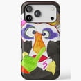 Abstract Quirky Face Art Phone Case iPhone 17 through 11 Pro Max ...
