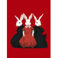 Abstract Rabbit Women Fashion Canvas Wall Art, Decor for Living Room ...