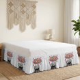 Abstract Raccoon Bed Skirt 18 Inch Drop, Colored Heart Paint Red Blue ...