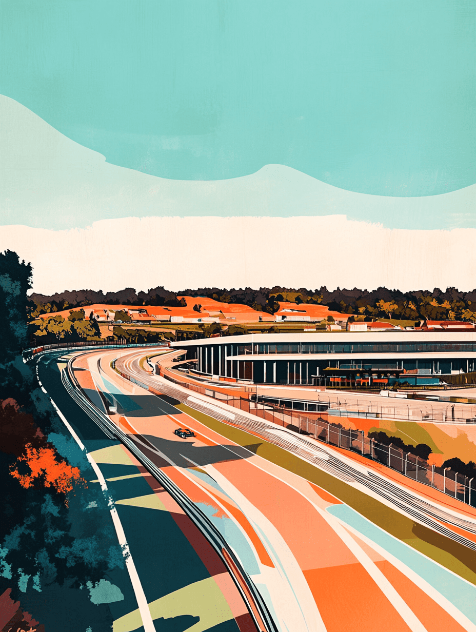 Abstract Race Track Canvas Print/Wall Art， Suitable for Living Room ...