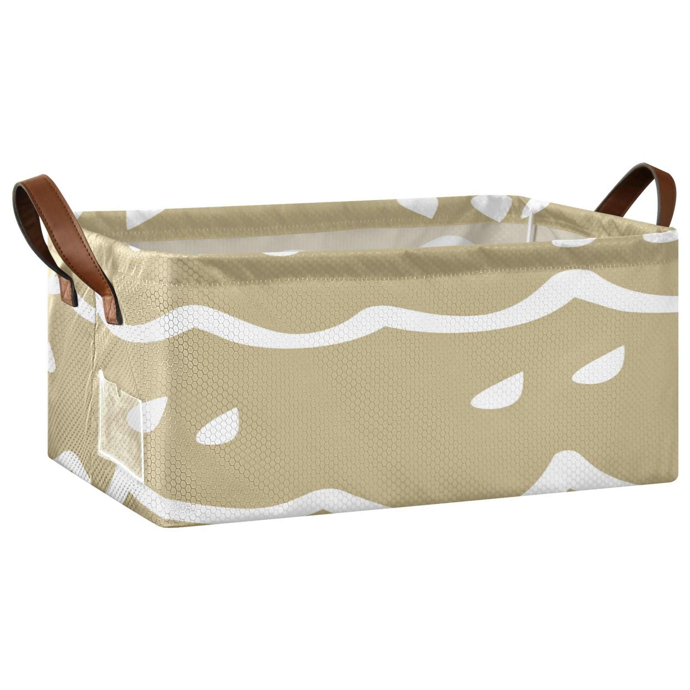 Abstract Rain Scene Open Home Storage Bins Foldable Metal Frame Shelf ...