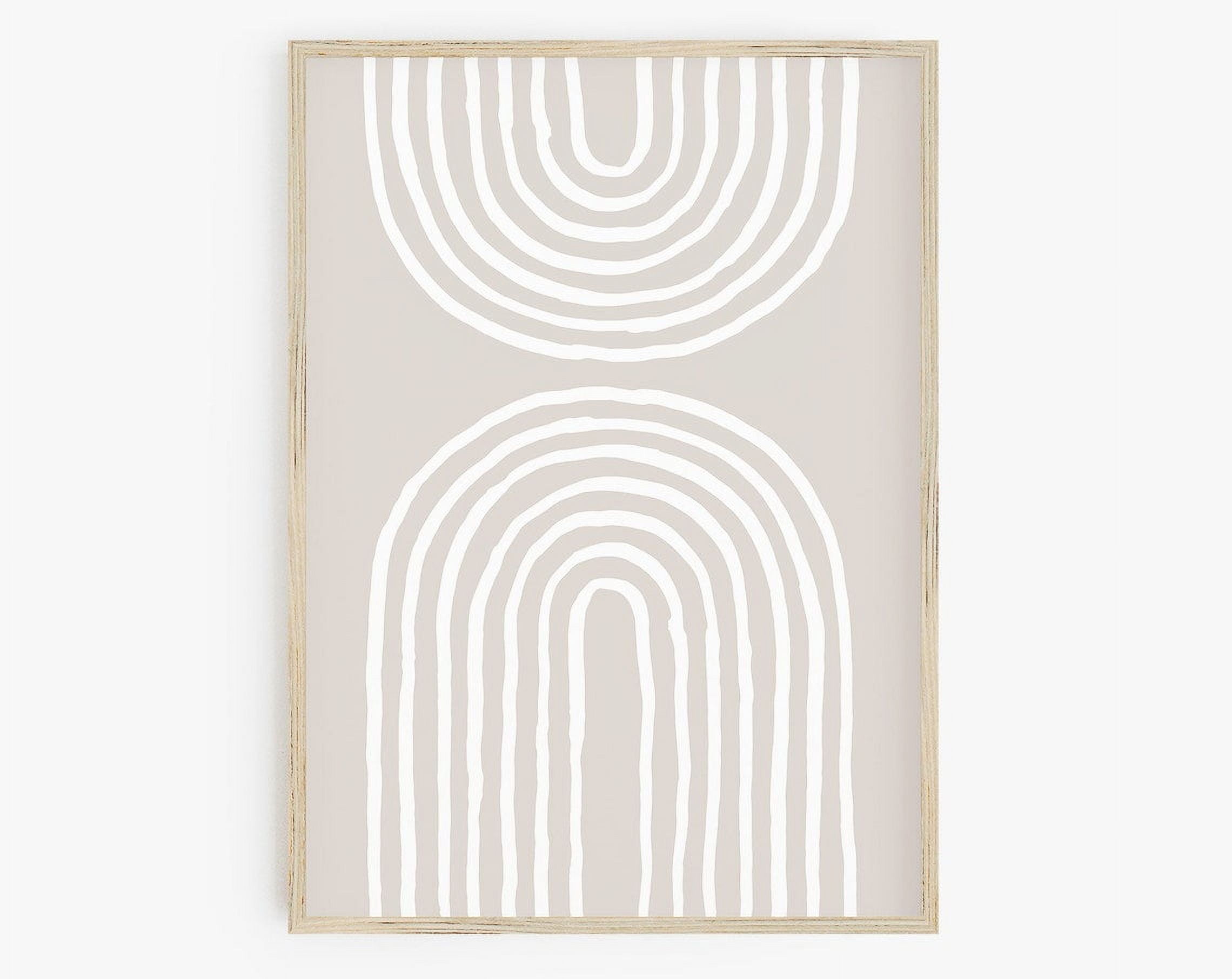 Abstract Rainbow Art Print Wall Art Neutral Print Boho Home Decor ...