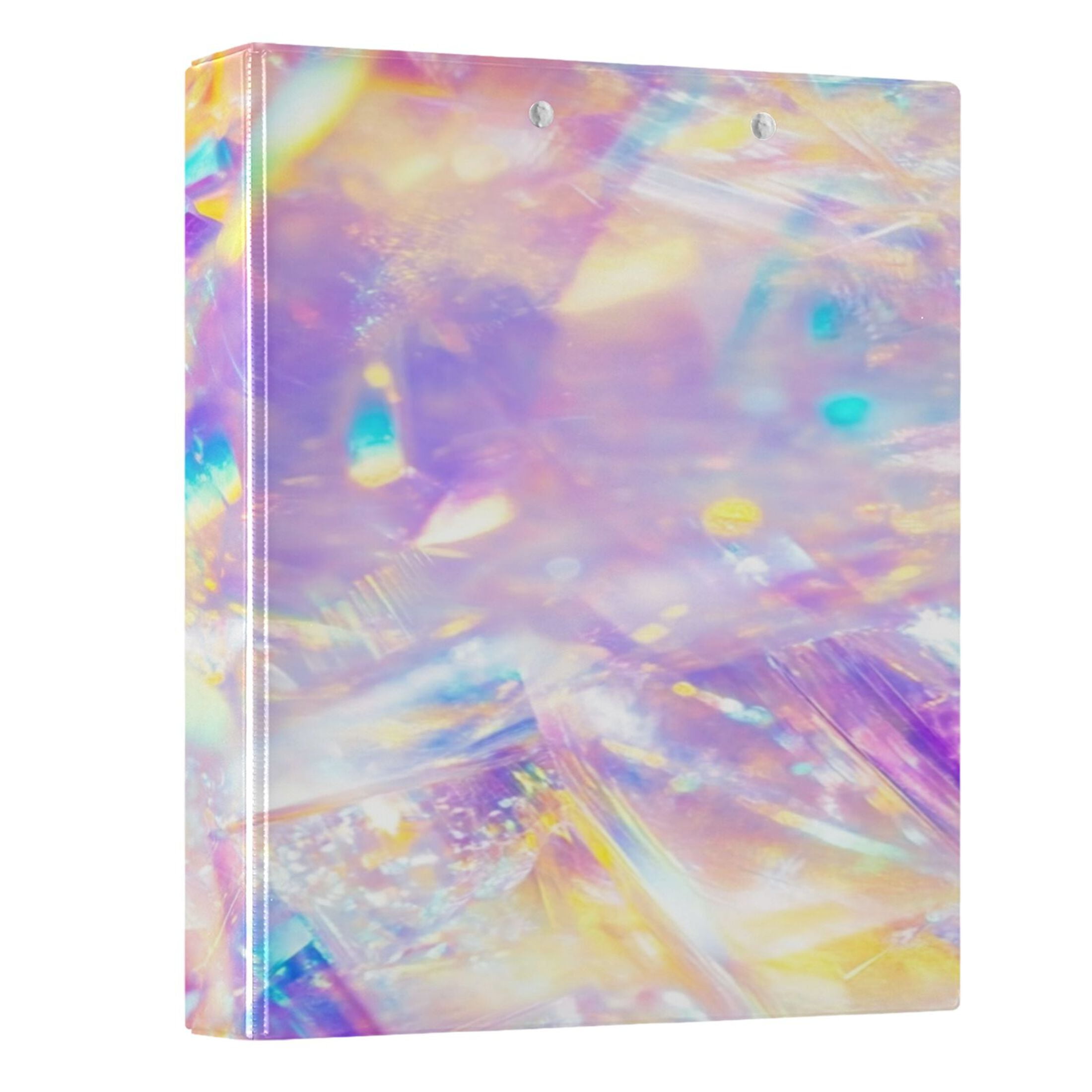 Abstract Rainbow Colors 3 Ring Hardcover Binders 1.5in Round Rings for ...