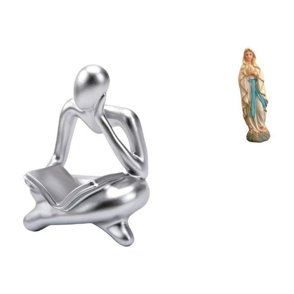 Abstract Reader Figurine Luther Statue Virgin Mary Resin Art for ...