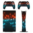 Abstract Red And Blue Lightning PS5/PS5 Pro/PS5 Slim Digital Disc Skin ...