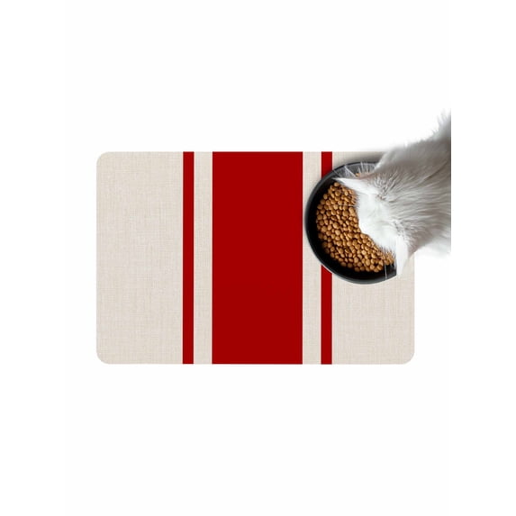 Abstract Red Color Block Doormat Non Slip Diatomaceous Earth Door Mat ...