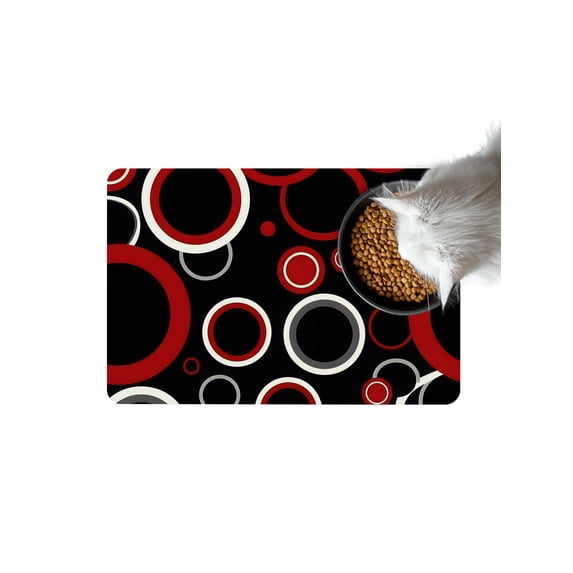 Abstract Red Doormat Non Slip Diatomaceous Earth Door Mat Absorbent ...