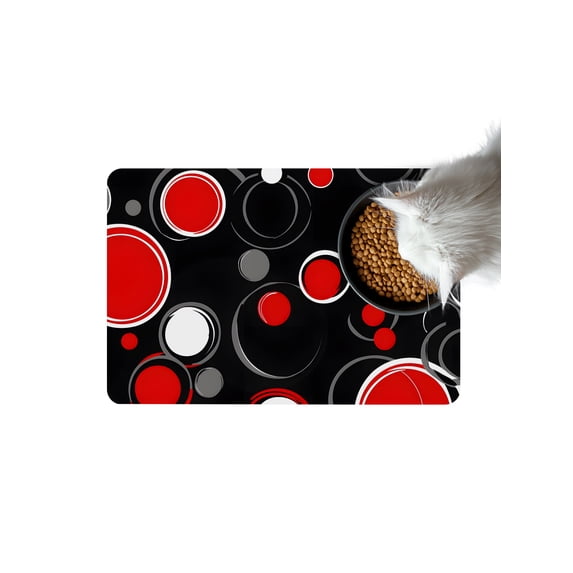 Abstract Red Doormat Non Slip Diatomaceous Earth Door Mat Absorbent ...