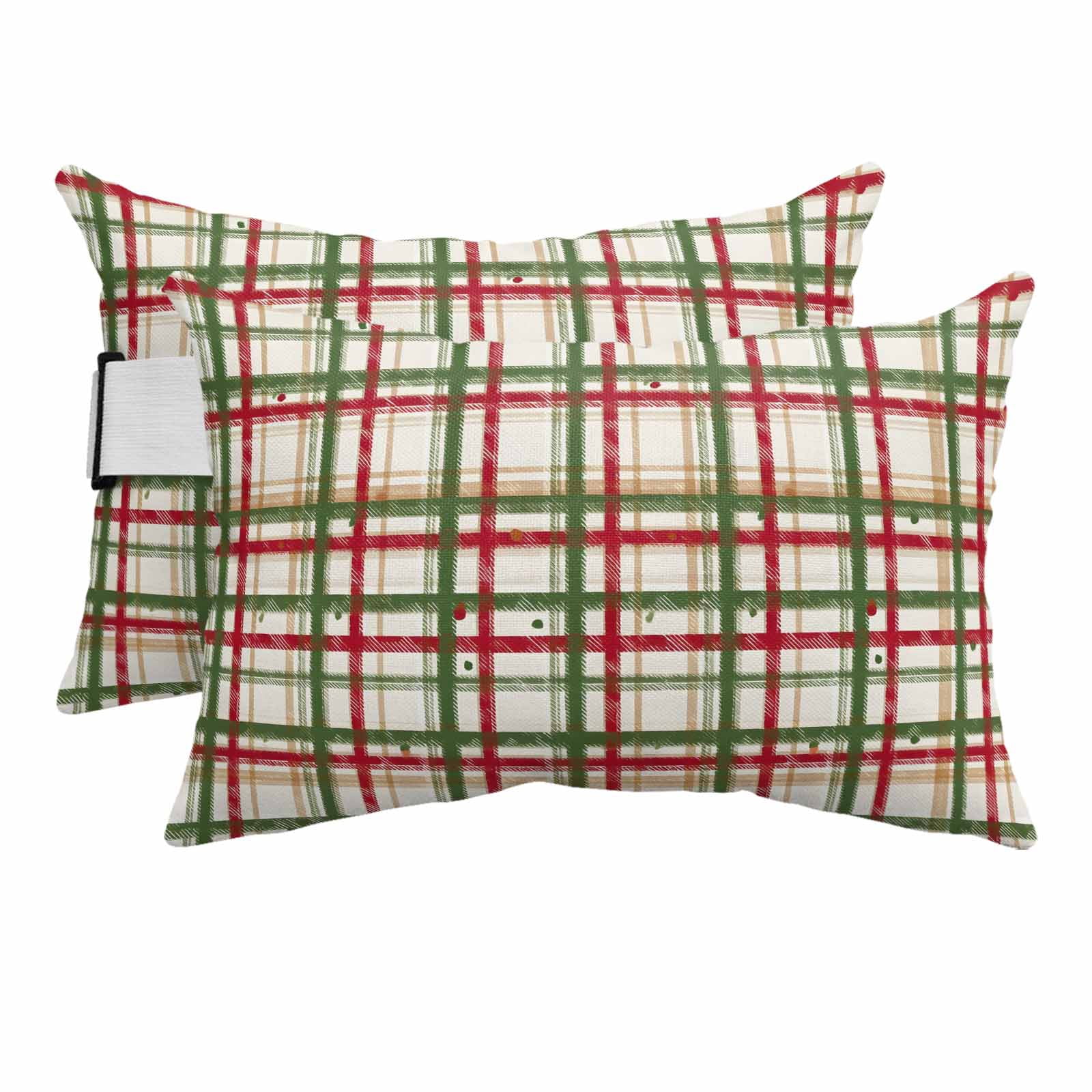 Abstract Red Green Line Outdoor Pillow for Chaise Lounge Chair,Head ...