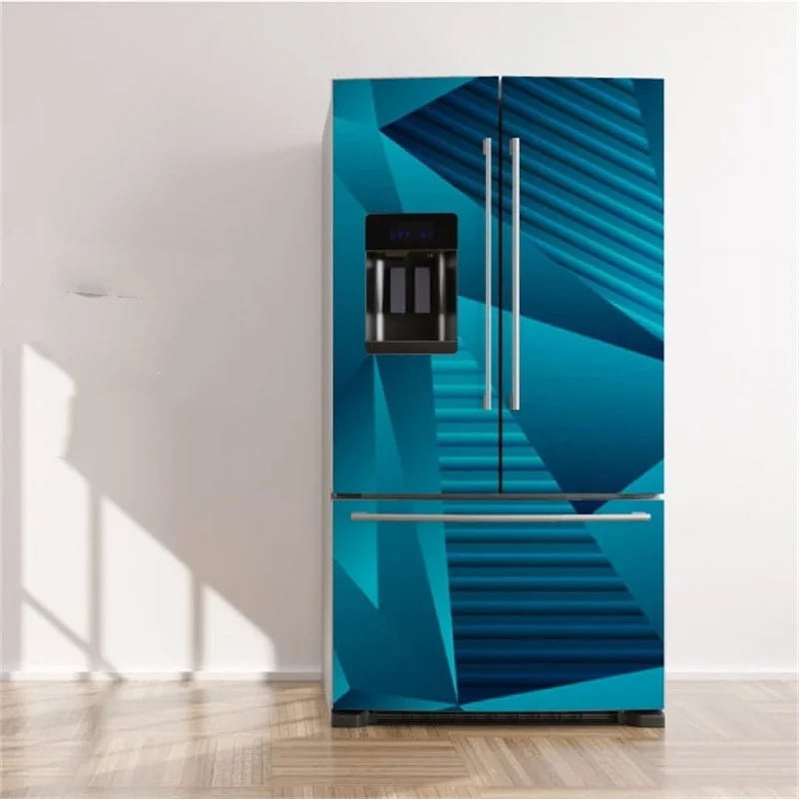 Abstract Refrigerator Stickers Swirl Black Hole Spatial Art Fridge ...