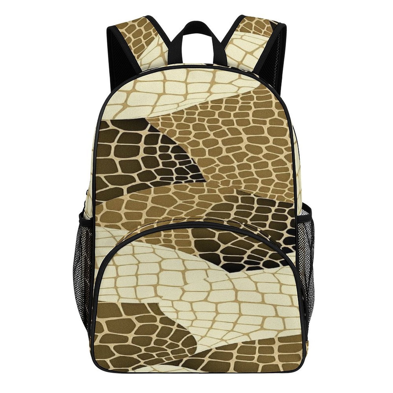 Abstract Reptile Pattern Backpack Daypack Large Capacity BookBag School ...