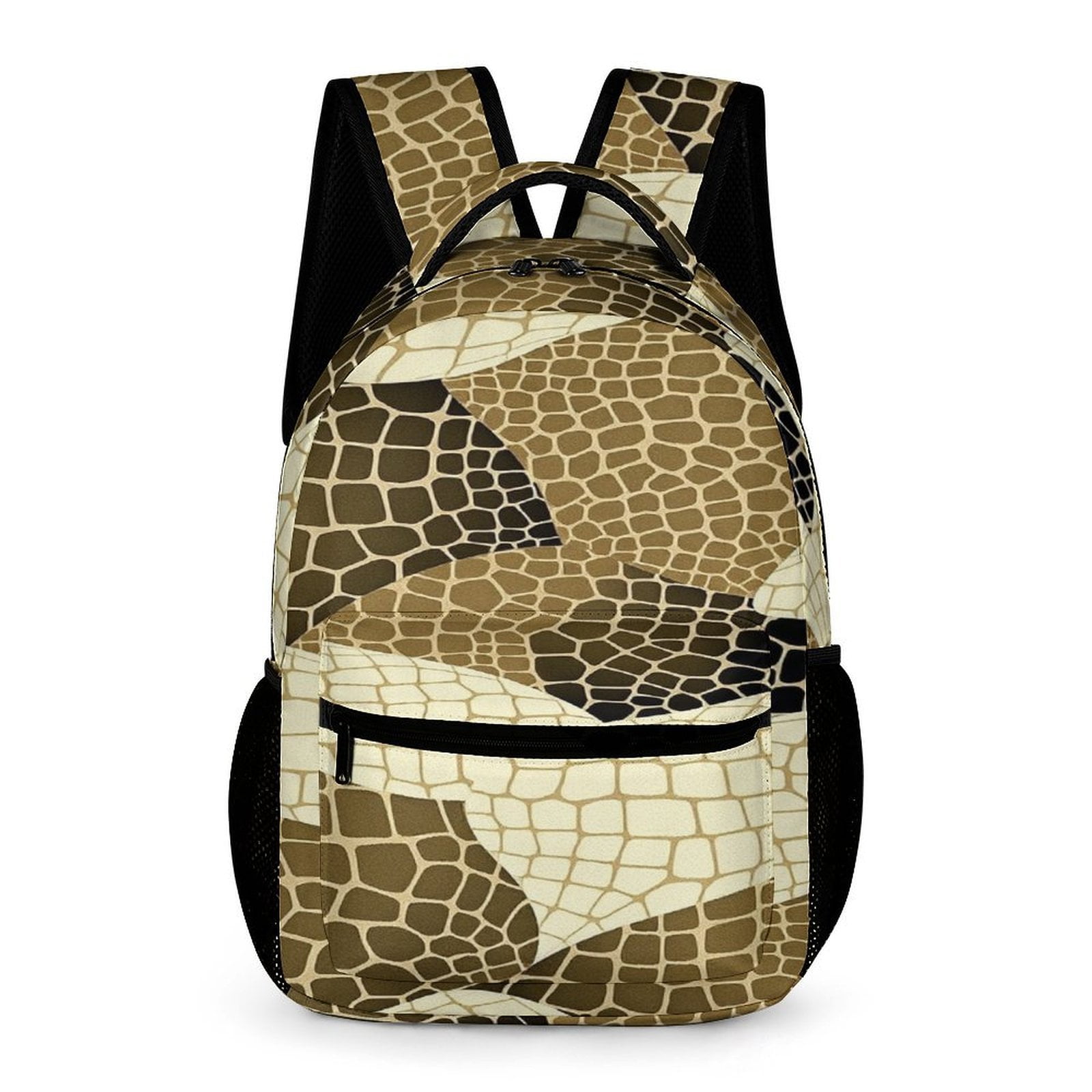 Abstract Reptile Pattern Student Bookbag Notebook Backpacks 3D Print ...