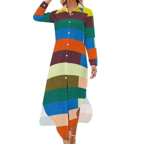 Abstract Retro Mod Chiffon Dress Sexy V Neck Two T Sunburst Kawaii ...