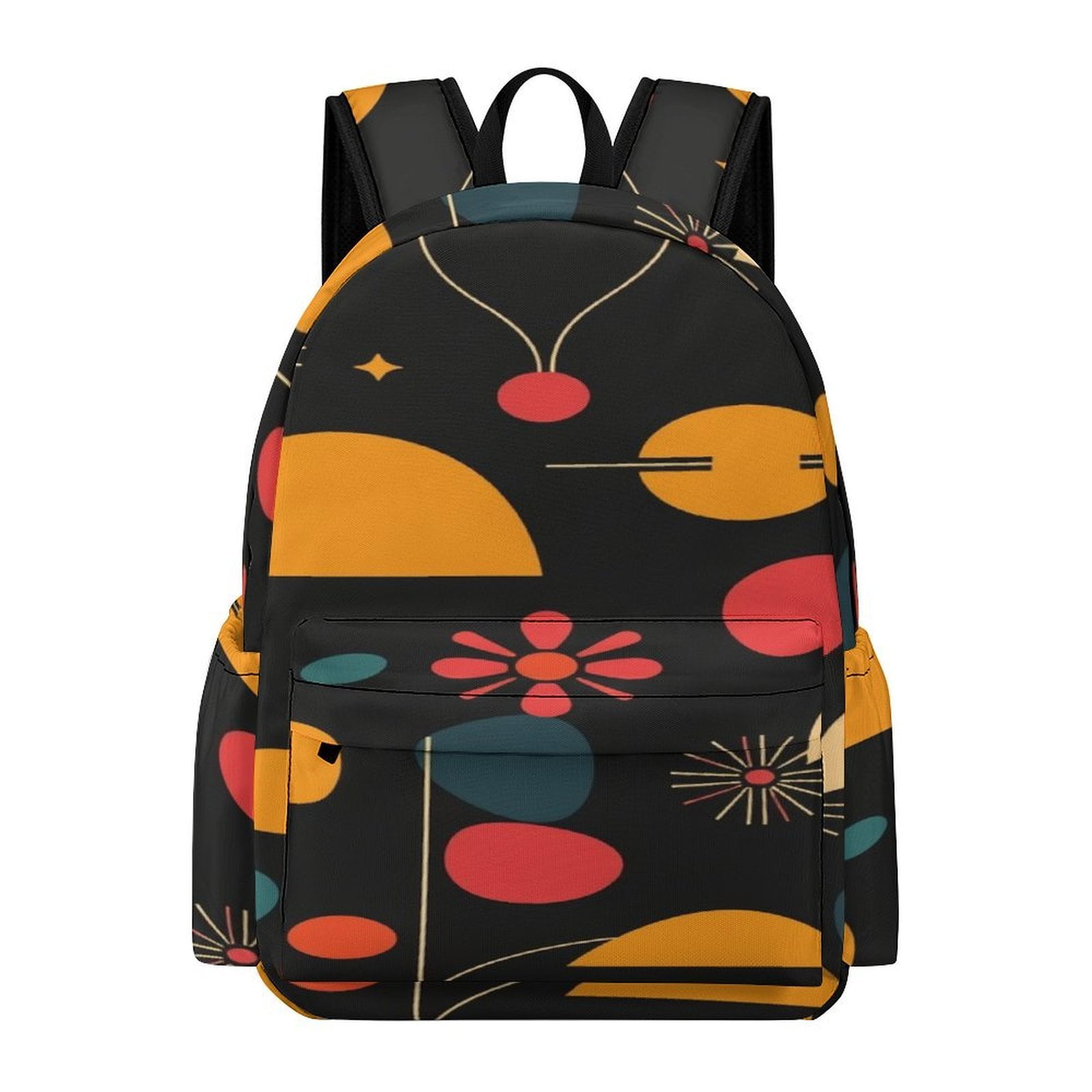 Abstract Retro Pattern Backpack Student BookBag School Bag Laptop ...