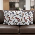 Abstract Retro Pillow Covers Set of 4, Tribes Man Playing Music Cartoon ...